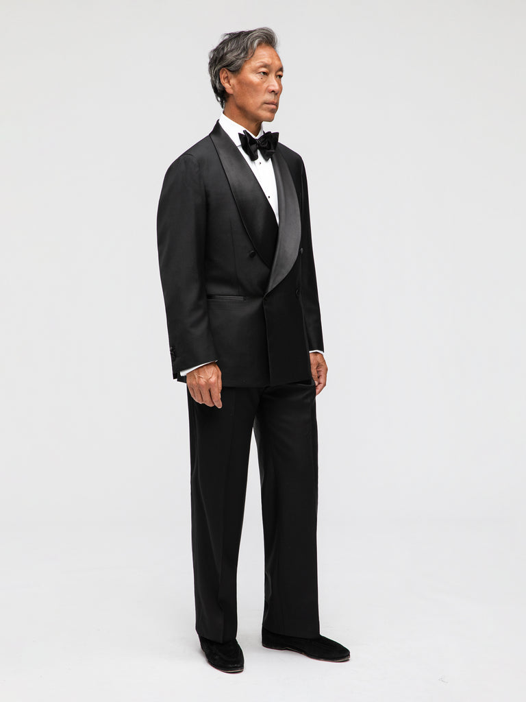 Grand Le Mar - Black S130 Wool Tuxedo – Grand Lè Mar